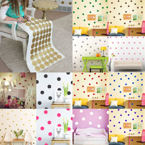 Stickers muraux pastilles (pois) 3cm, 4cm ou 5cm - Déco chambre